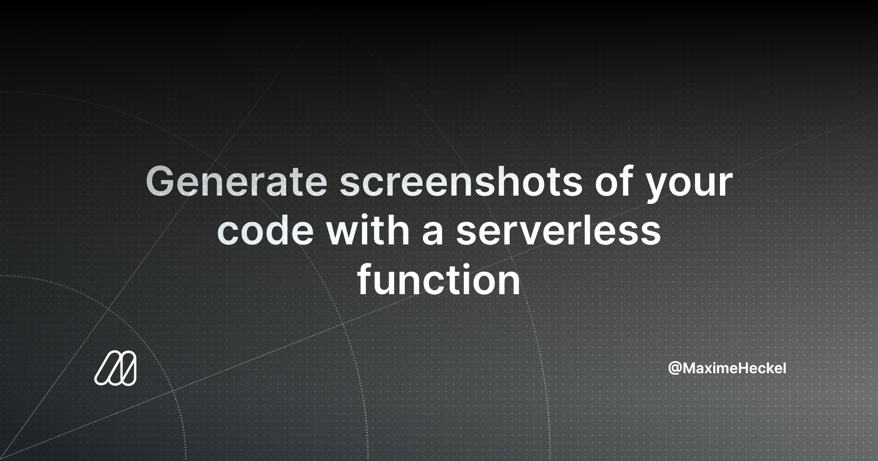 Generate screenshots of your code with a serverless function - The Blog ...