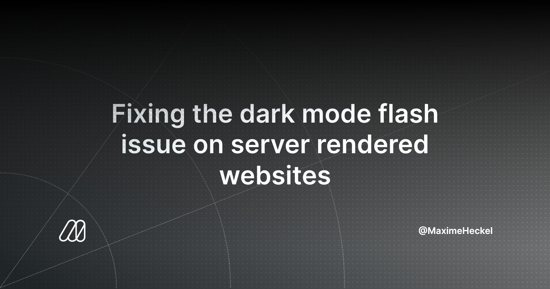 Fixing the dark mode flash issue on server rendered websites - The Blog ...